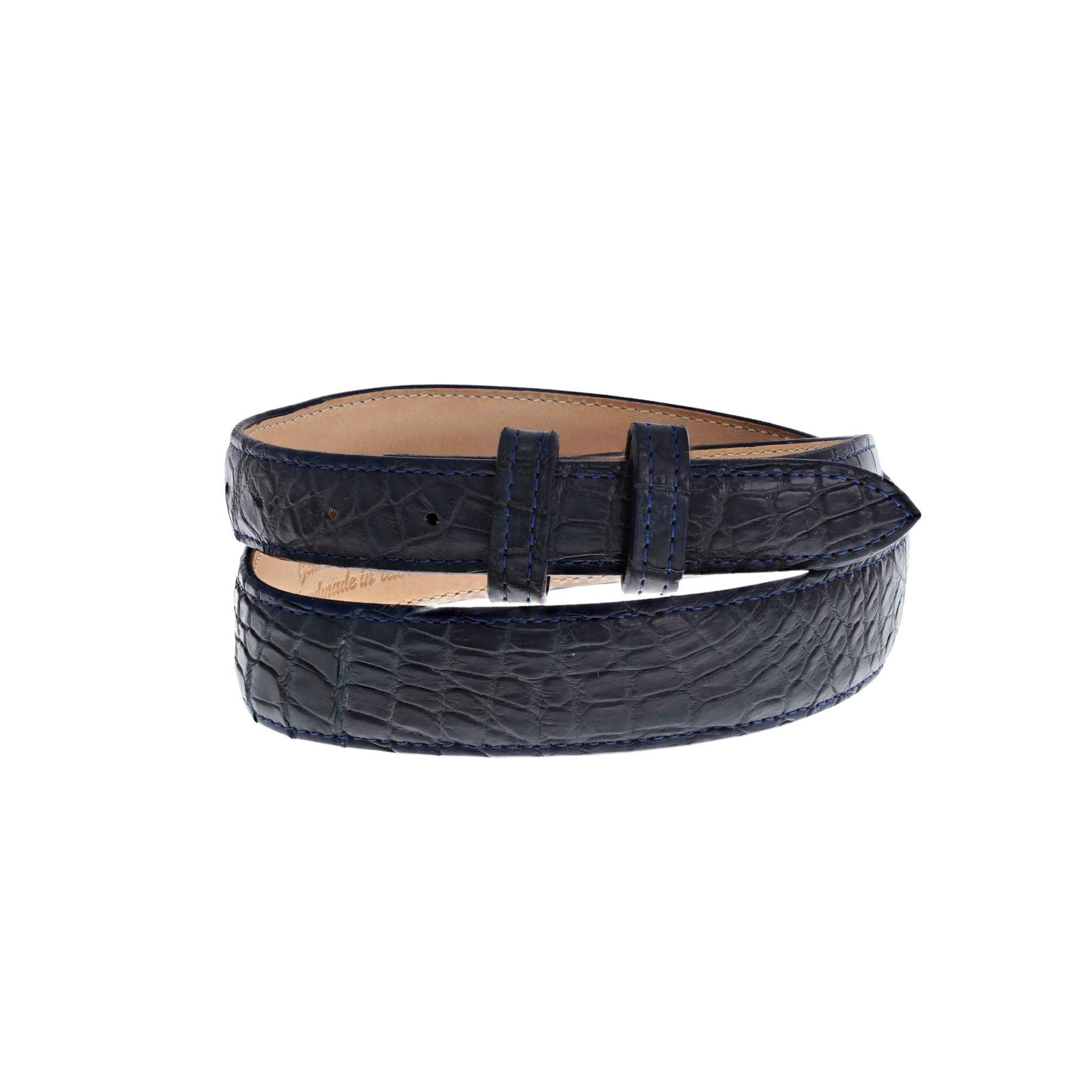 1" Tapered Nile Crocodile Navy – Clint Orms Engravers & Silversmiths