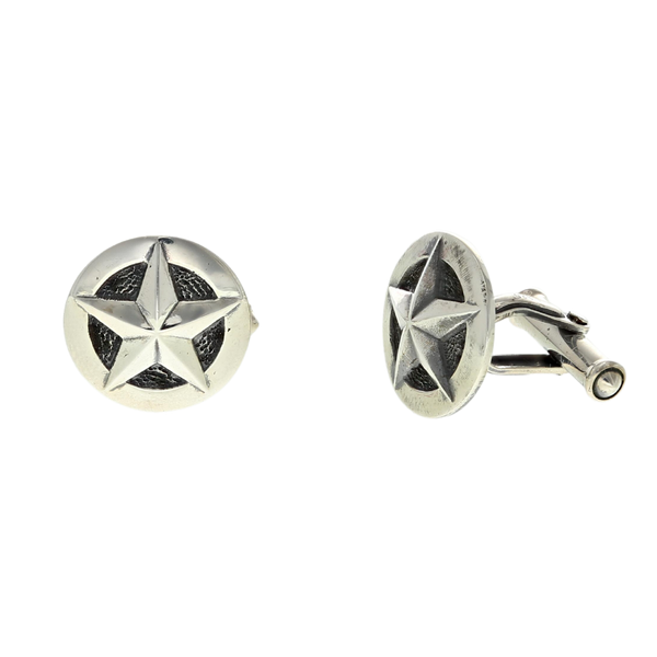 Cufflinks 1916 Sterling Silver Ranger Stars - Clint Orms Engravers ...