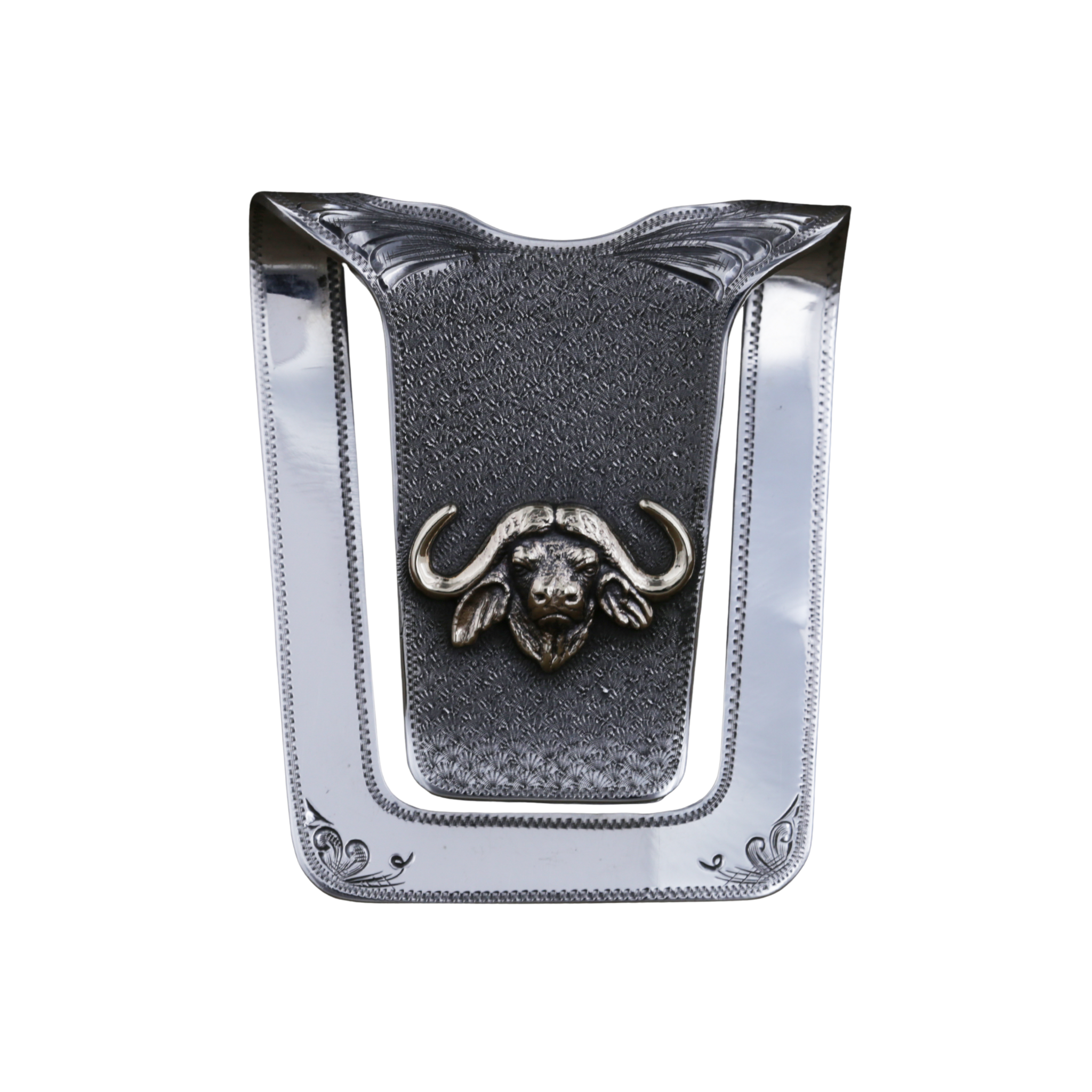 San Augustine 1600 Large Gold Cape Buffalo Money Clip – Clint Orms ...
